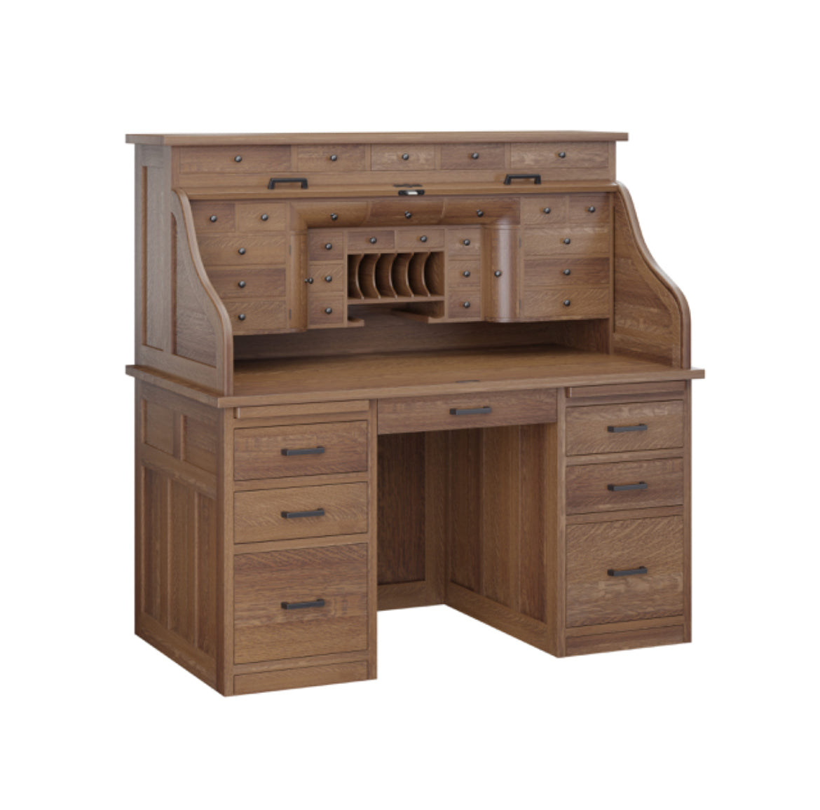 DELUXE ROLL TOP DESK - 56” – RidgeView Furniture
